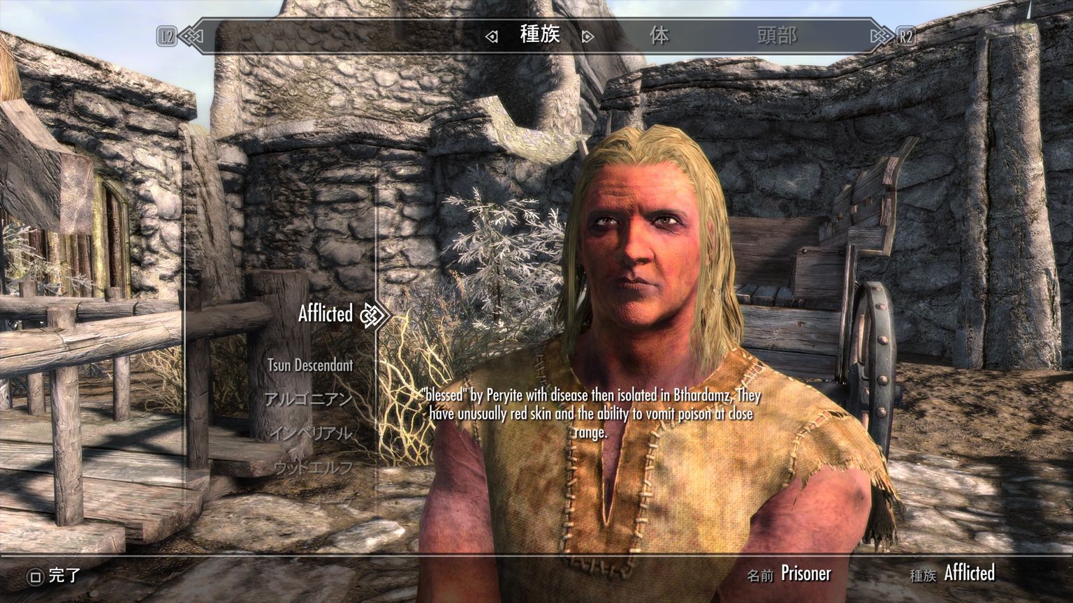 Tsun And Afflicted Race PS4 - [PS4]Skyrim MOD